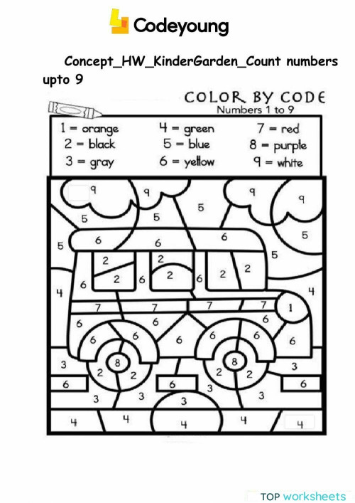 Identify the numbers. Interactive worksheet | TopWorksheets