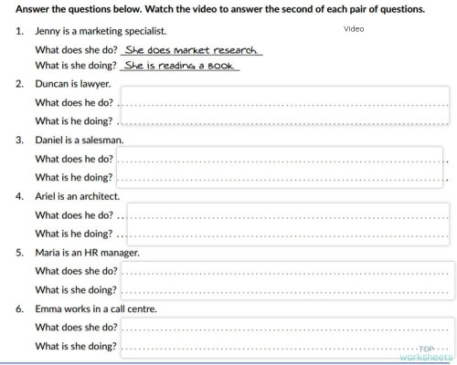 Present Simple VS Present Continuous. Interactive worksheet | TopWorksheets