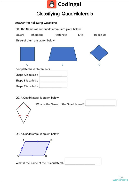 M_G02M12L58_WE02_Classifying Quadrilaterals. Interactive worksheet ...