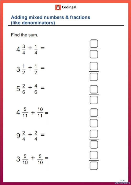 Math: interactive worksheets and online exercises | TopWorksheets