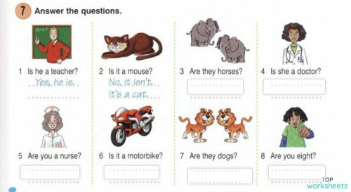 To be verb Yes no Questions. Interactive worksheet | TopWorksheets
