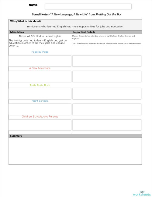 Writing: interactive worksheets and online exercises | TopWorksheets