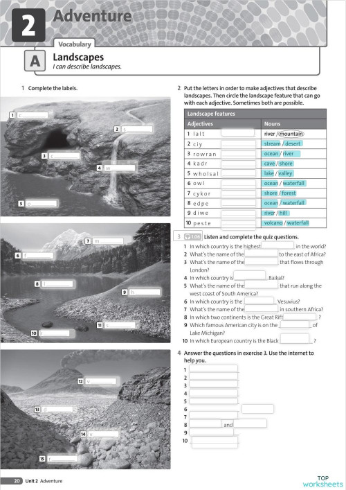 SL/ Azure / 2A. Interactive worksheet | TopWorksheets