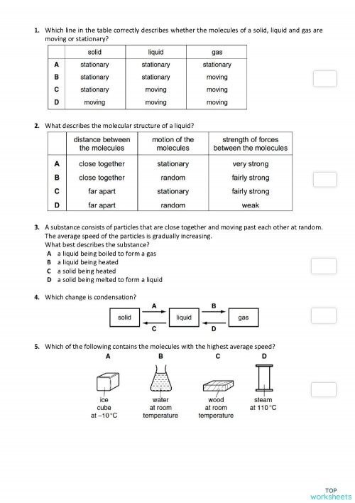 Enrichment Particle Model. Interactive worksheet | TopWorksheets