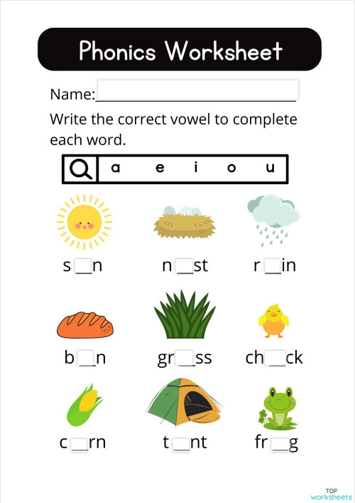 phonics STUV-WXYZ. Interactive worksheet | TopWorksheets