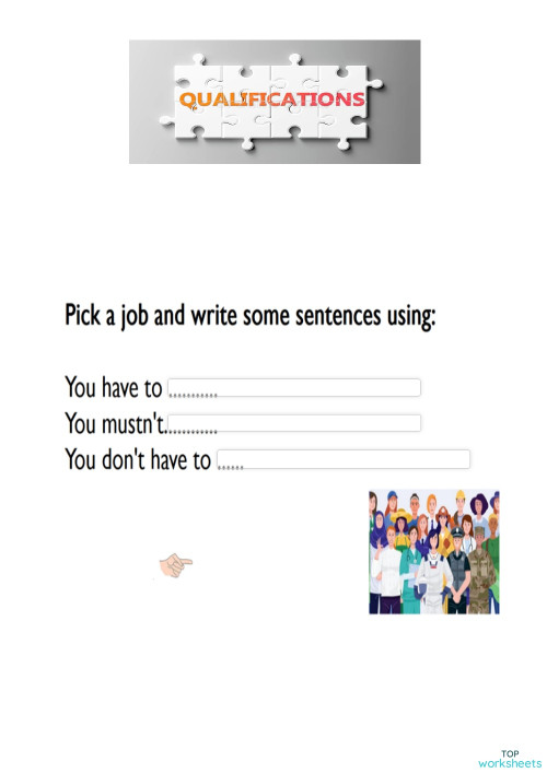 qualifications 2. Interactive worksheet | TopWorksheets
