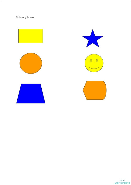 colores y formas. Ficha interactiva | TopWorksheets