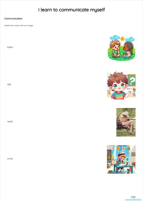 Communication relate activity. Interactive worksheet | TopWorksheets