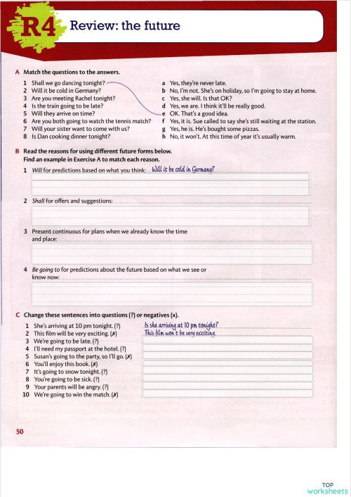 Active Grammar level 1 part 3. Interactive worksheet | TopWorksheets