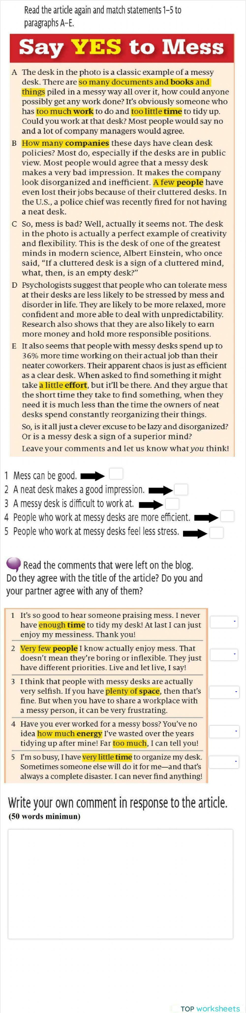 INT07U7 7.1 reading. Interactive worksheet | TopWorksheets