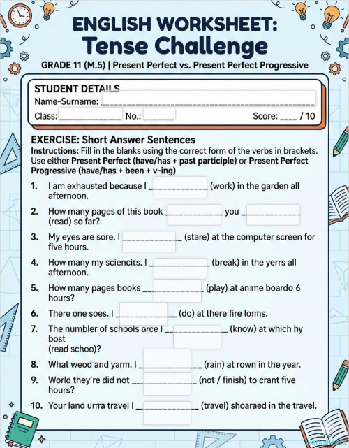 Present Perfect & Present Perfect Progressive. Interactive worksheet ...