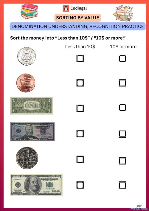 M_G01M16L53_WC02_US_Introduction_to_Money_2. Interactive worksheet ...