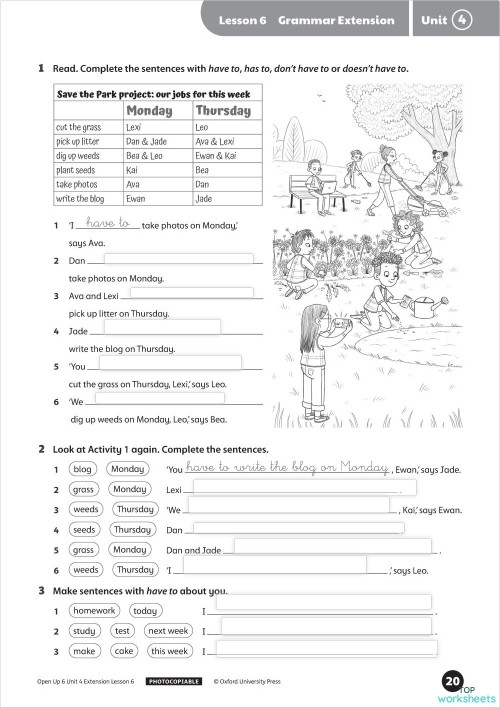 Unit 6 Test. Ficha interactiva | TopWorksheets