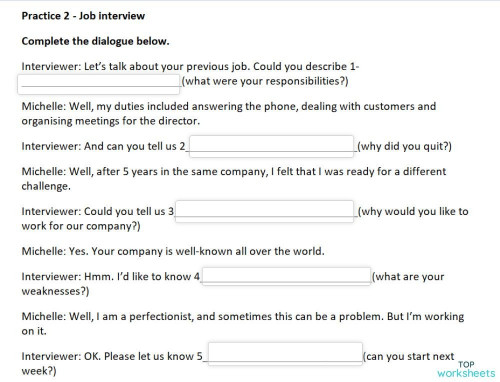 indirect questions 1. Interactive worksheet | TopWorksheets