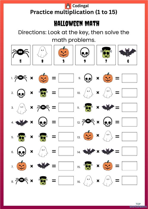 M_G03M14L31_WA01_Practice multiplication (1 to 15). Interactive ...