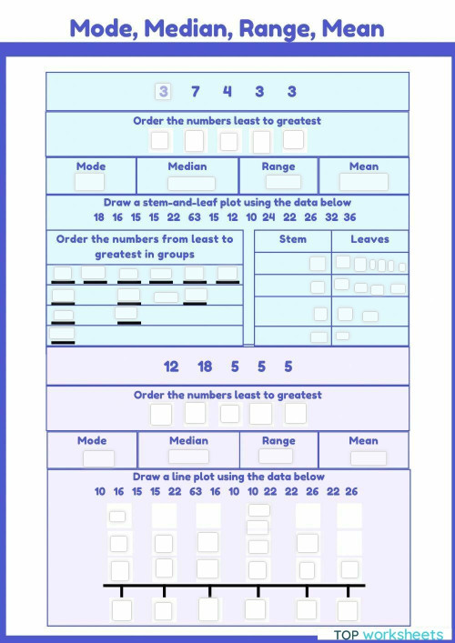 Graphing Plots. Interactive worksheet | TopWorksheets