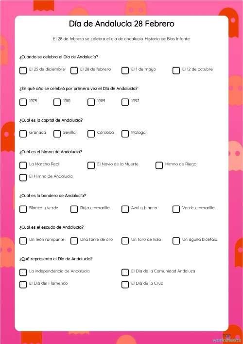 Historia De España Fichas Interactivas Y Ejercicios Online Topworksheets
