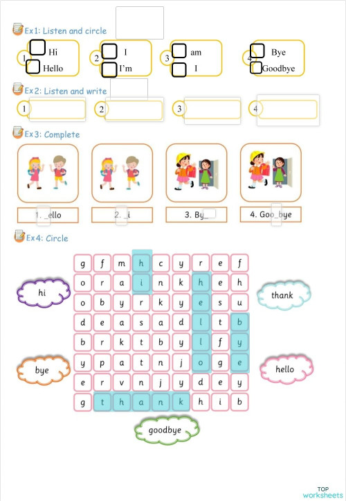 SolInt 1A extra. Interactive worksheet | TopWorksheets