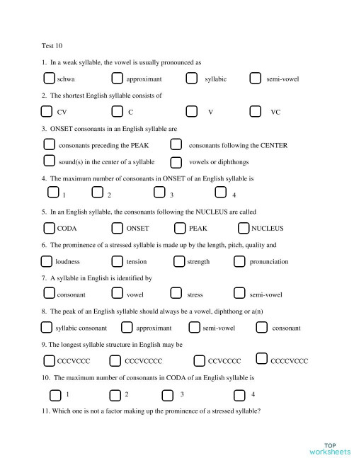 Morphology: interactive worksheets and online exercises | TopWorksheets