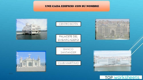 EDIFICIOS DE SANTANDER. Ficha interactiva | TopWorksheets