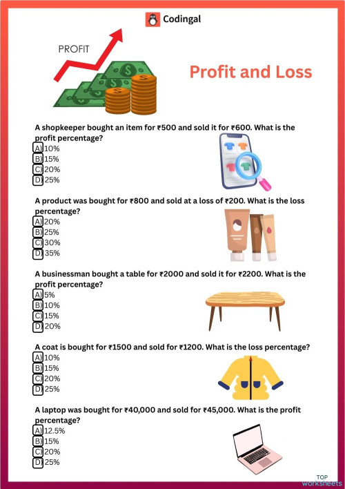 M_G07M04L11_WC01_Profit_and_Loss_Percentage_1. Interactive worksheet ...