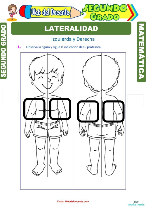 LATERALIDAD. Ficha interactiva | TopWorksheets