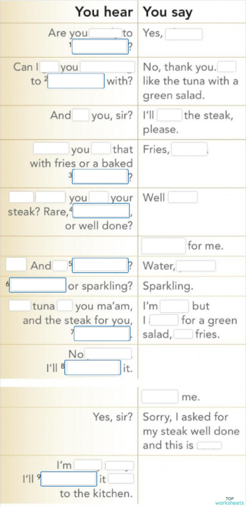 Listening Worksheet Interview Interactive Worksheet Topworksheets