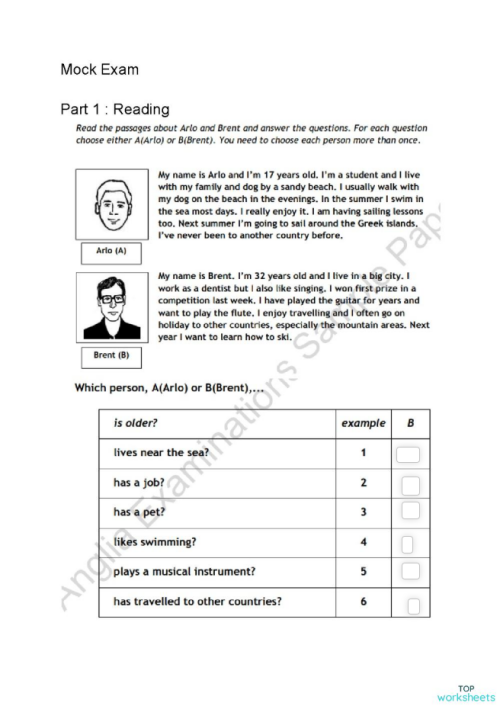 English language: interactive worksheets and online exercises ...