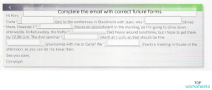 Future forms. Interactive worksheet | TopWorksheets