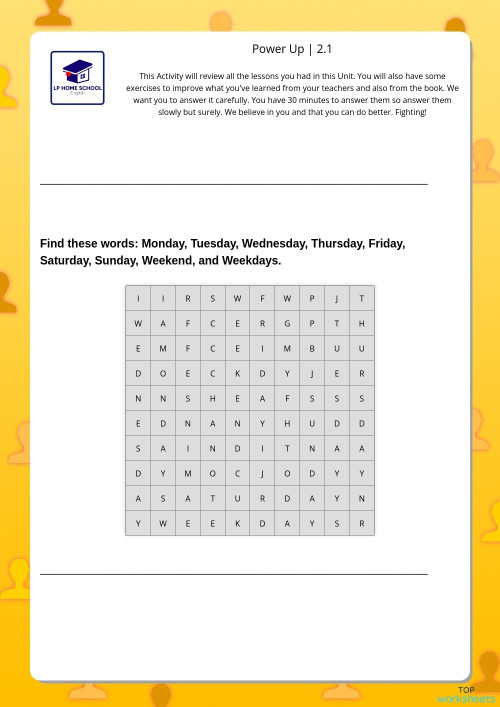Power Up | 2.1. Interactive worksheet | TopWorksheets