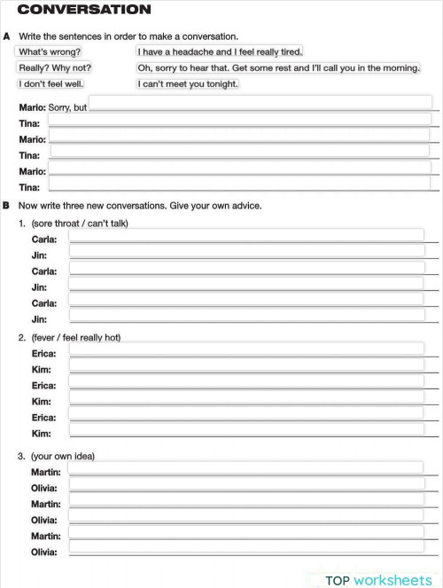 B08 Speaking activity LA Unit 10. Interactive worksheet | TopWorksheets