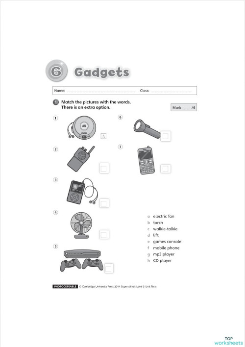 J3 test Unit 6. Interactive worksheet | TopWorksheets