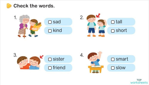 Who is my best friend?. Interactive worksheet | TopWorksheets