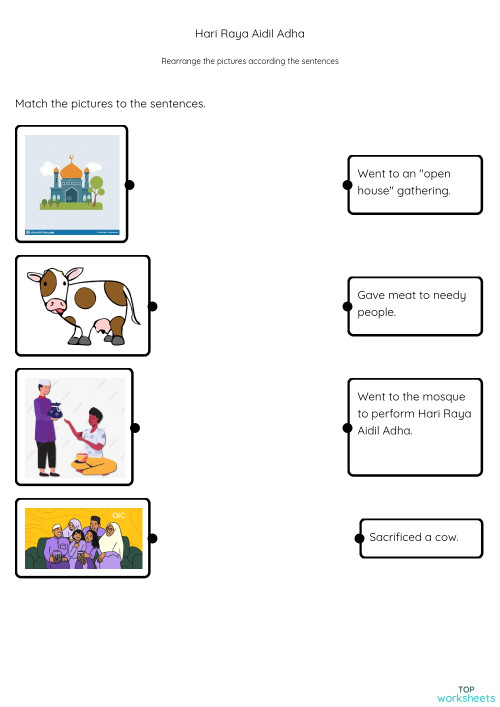 Hari Raya Aidil Adha. Interactive worksheet | TopWorksheets