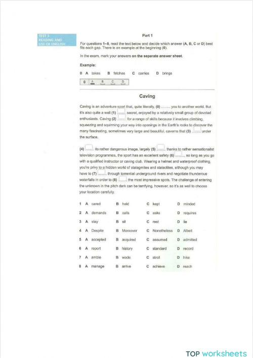 CAE Use Of English Interactive Worksheet TopWorksheets cae-use-of-english-interactive-worksheet-topworksheets