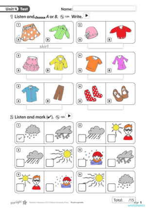 Starlight Unit 4. Interactive worksheet | TopWorksheets
