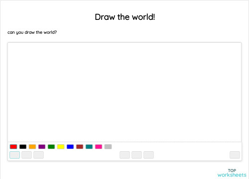 Draw the world!. Interactive worksheet | TopWorksheets