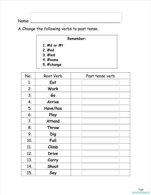 Revision 2. Interactive worksheet | TopWorksheets