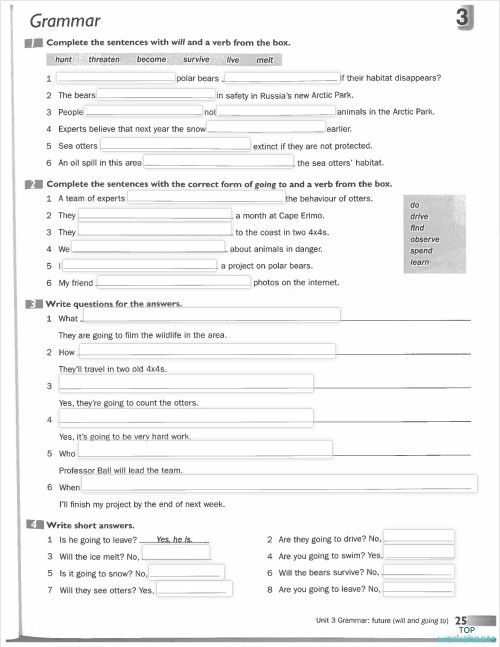 EW7 PROGRESS SHEET UNIT 3.. Interactive worksheet | TopWorksheets