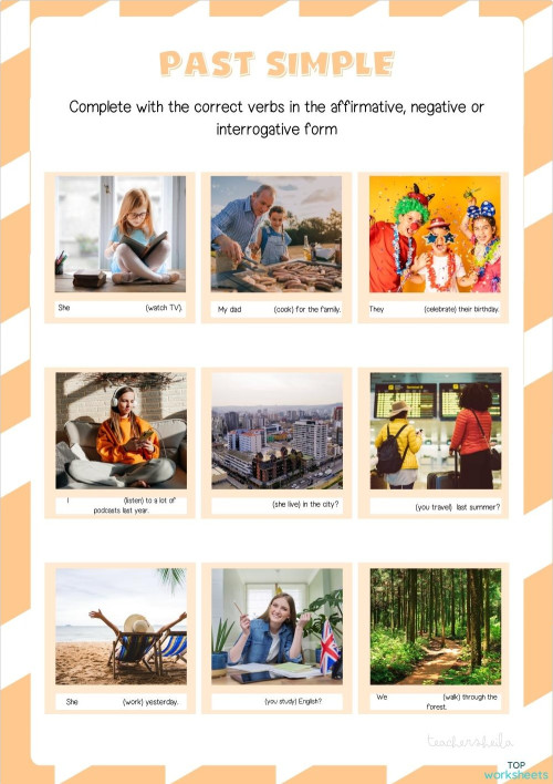 Past simple. Interactive worksheet | TopWorksheets