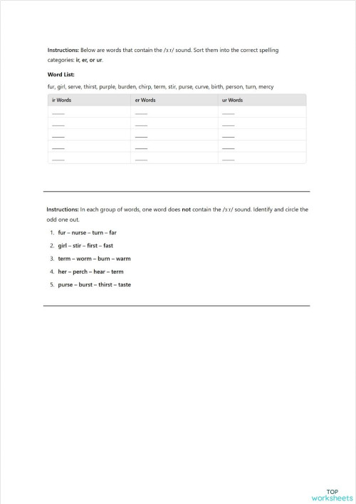 Interactive worksheets and online exercises free creator | TopWorksheets