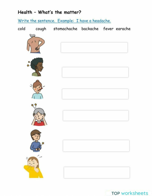What's the matter?. Interactive worksheet | TopWorksheets