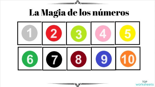 Magia de los números. Ficha interactiva | TopWorksheets
