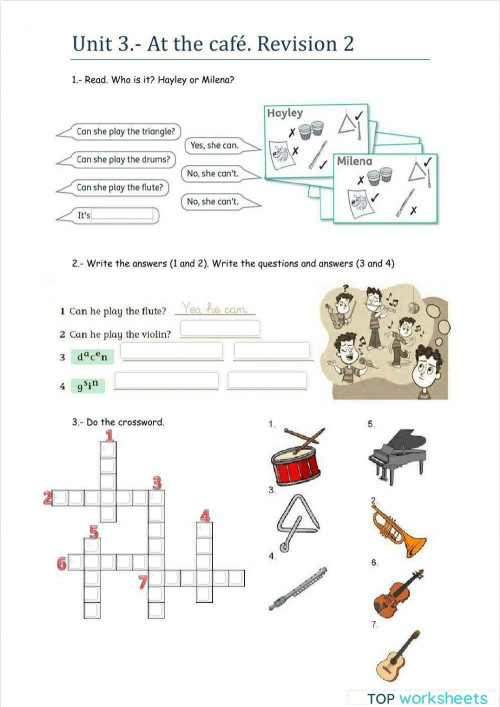Interactive worksheets and online exercises in english | TopWorksheets