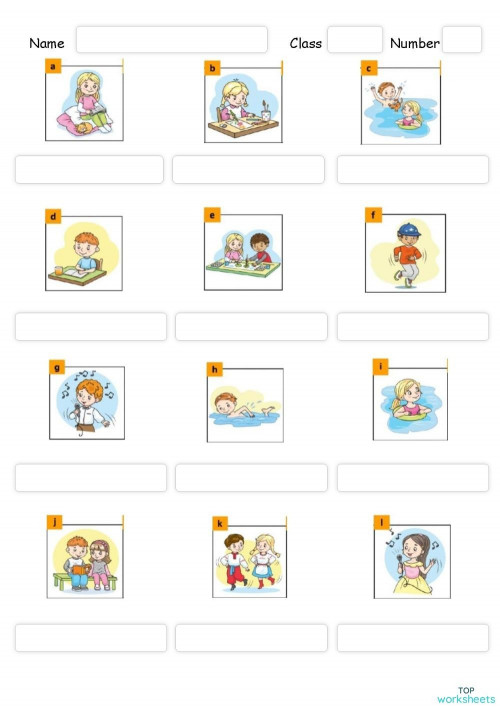 Present Continuous. Interactive worksheet | TopWorksheets