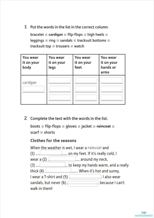 Shopping 2. Interactive worksheet | TopWorksheets