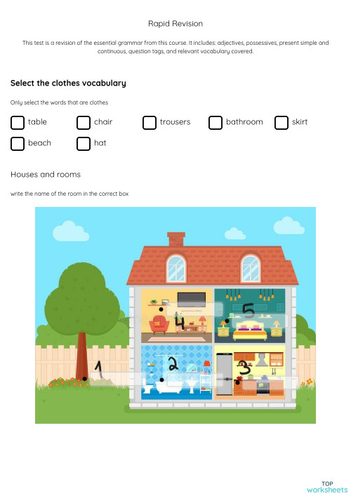 Rapid Revision. Interactive worksheet | TopWorksheets