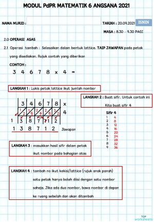 Pendaraban: interactive worksheets and online exercises | TopWorksheets