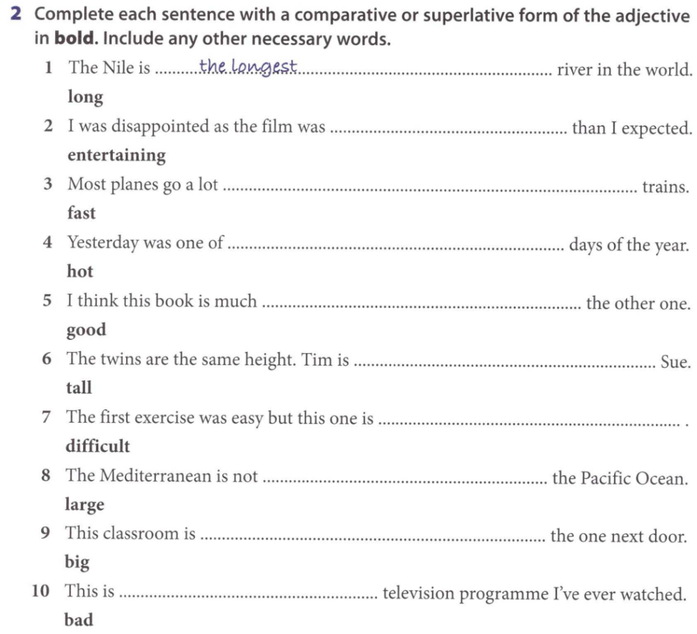 UNIT 35 MAKING COMPARISONS/INTERMEDIATE LANGUAGE PRACTICE. Interactive worksheet | TopWorksheets