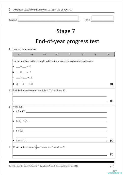 Probability Scale. Interactive worksheet | TopWorksheets